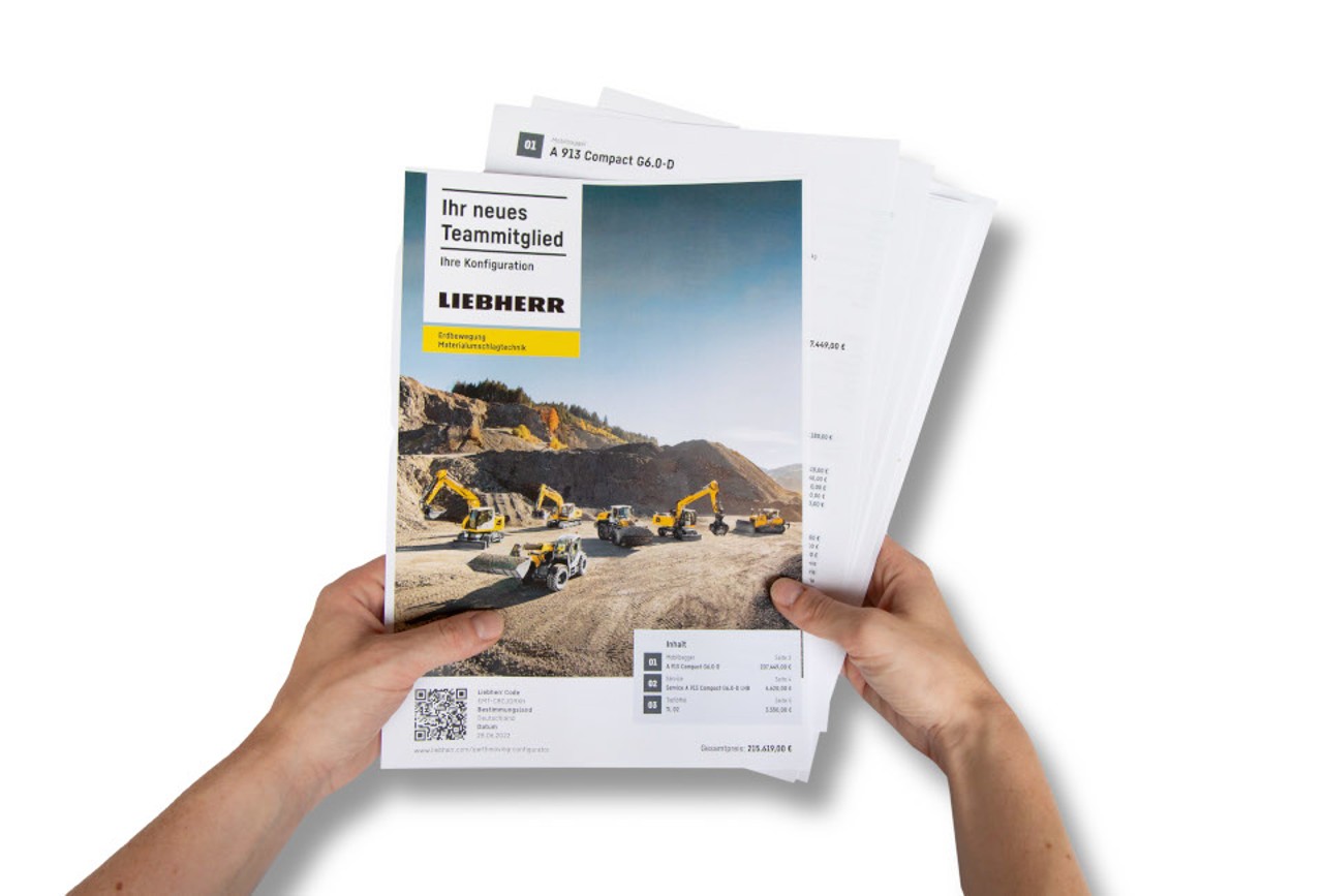 Konfigurator | Erdbewegung & Umschlagtechnik - Liebherr